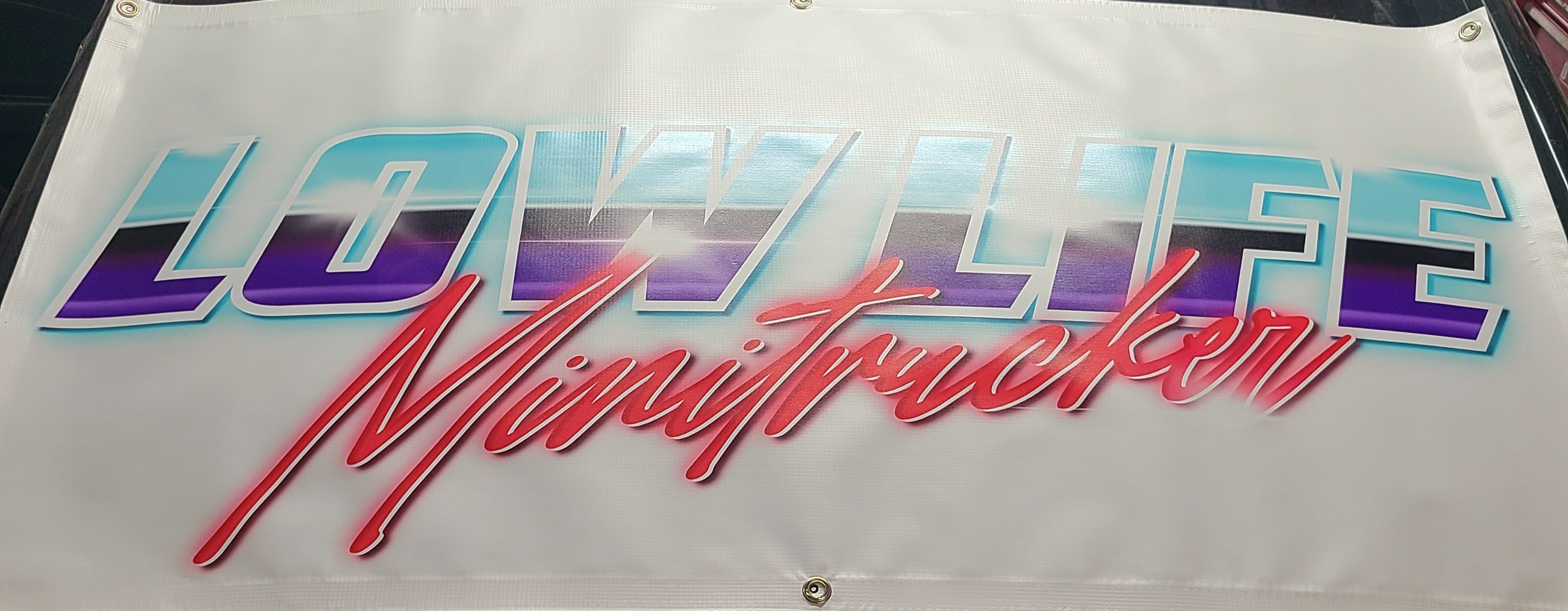 Low Life Minitrucker Banner – Layed Out Clothing